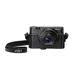 Sony RX100 VII Premium Compact Camera with 1.0-Type Stacked CMOS Sensor (DSCRX100M7) with Premium Jacket Case (LCJRXK/B) for RX100 Series Digital Still Cameras