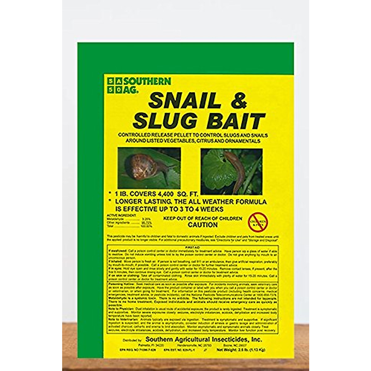 Southern Ag Snail & Slug Bait, 2.5 LB