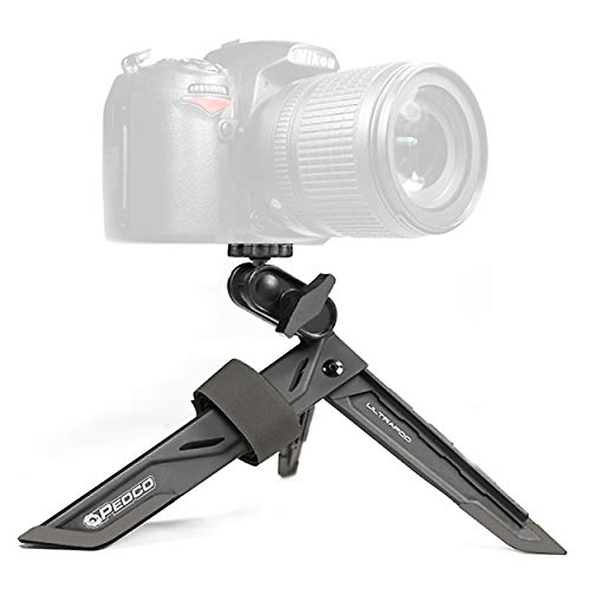 PEDCO Ultrapod 3 Lightweight Travel Tripod for Camera and Phone, Black