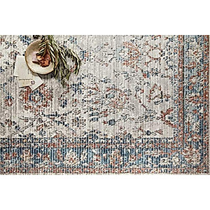 Loloi II Bianca Collection BIA-05 Dove/Multi, Contemporary 9'-9" x 13'-6" Area