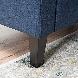 Christopher Knight Home Zahra Fabric Sectional Couch, 5-Pcs Set, Dark Blue