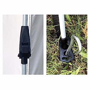 Pop Up Tent Pop Open in Three Seconds,Double Doors and Four Windows Quick Erect Tent, Firm and Stable Backpack Tent, Ideal for Camping in The Garden 4 People