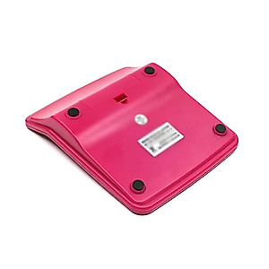 MJWDP 12 Digit Desk Calculator Large Buttons Financial Business Accounting Tool Rose Red Color for Office School Gift