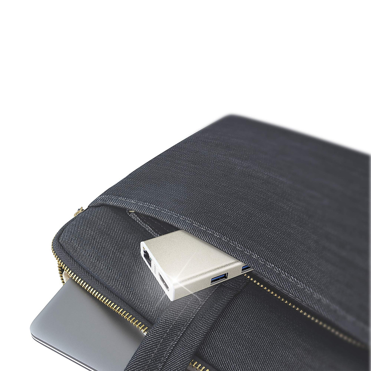 j5create USB C Hub Multi-Adapter Docking Station with HDMI 4K, 2X USB 3.1 SuperSpeed Ports, Ethernet, Power Delivery 2.0 (JCA374)