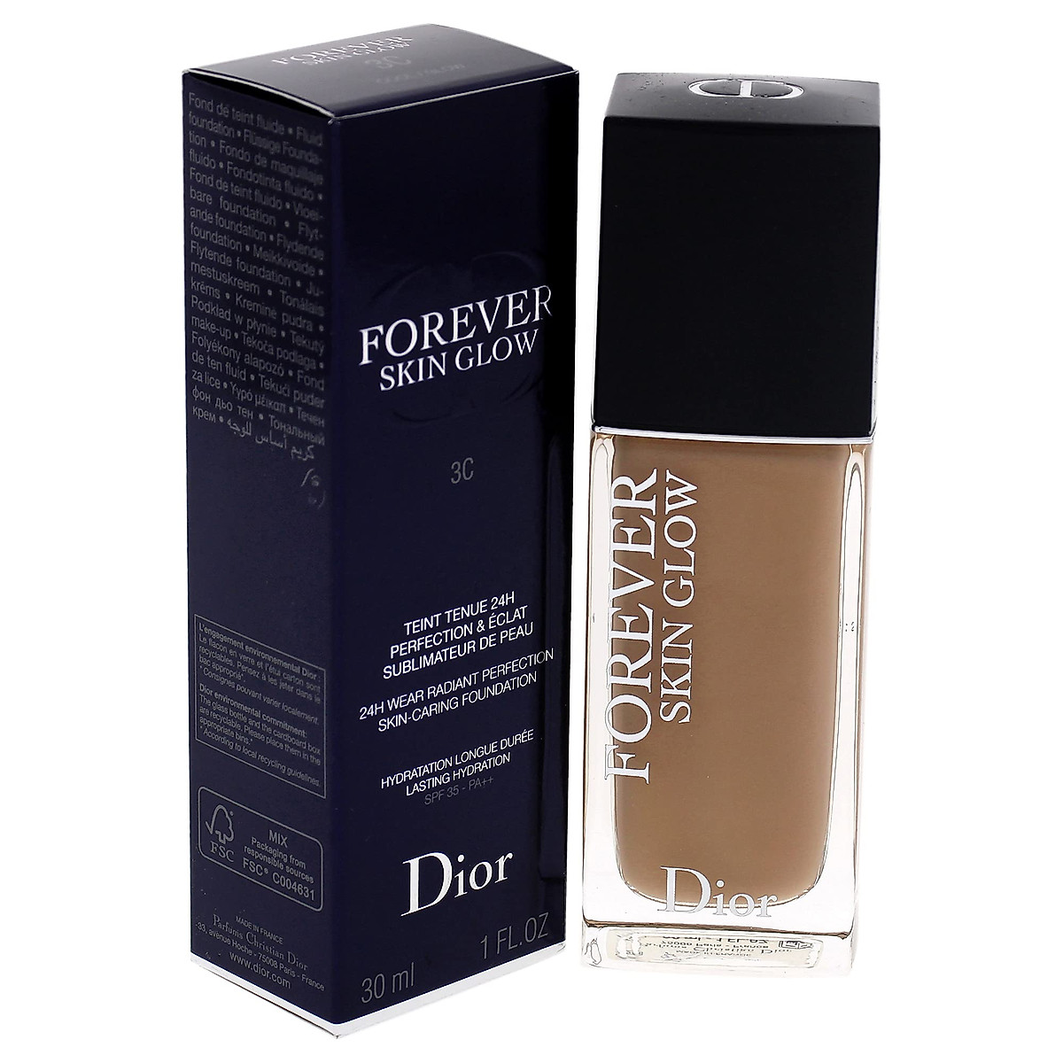 Christian Dior Dior Forever Skin Glow Foundation SPF 35-3C Cool Women Foundation 1 oz