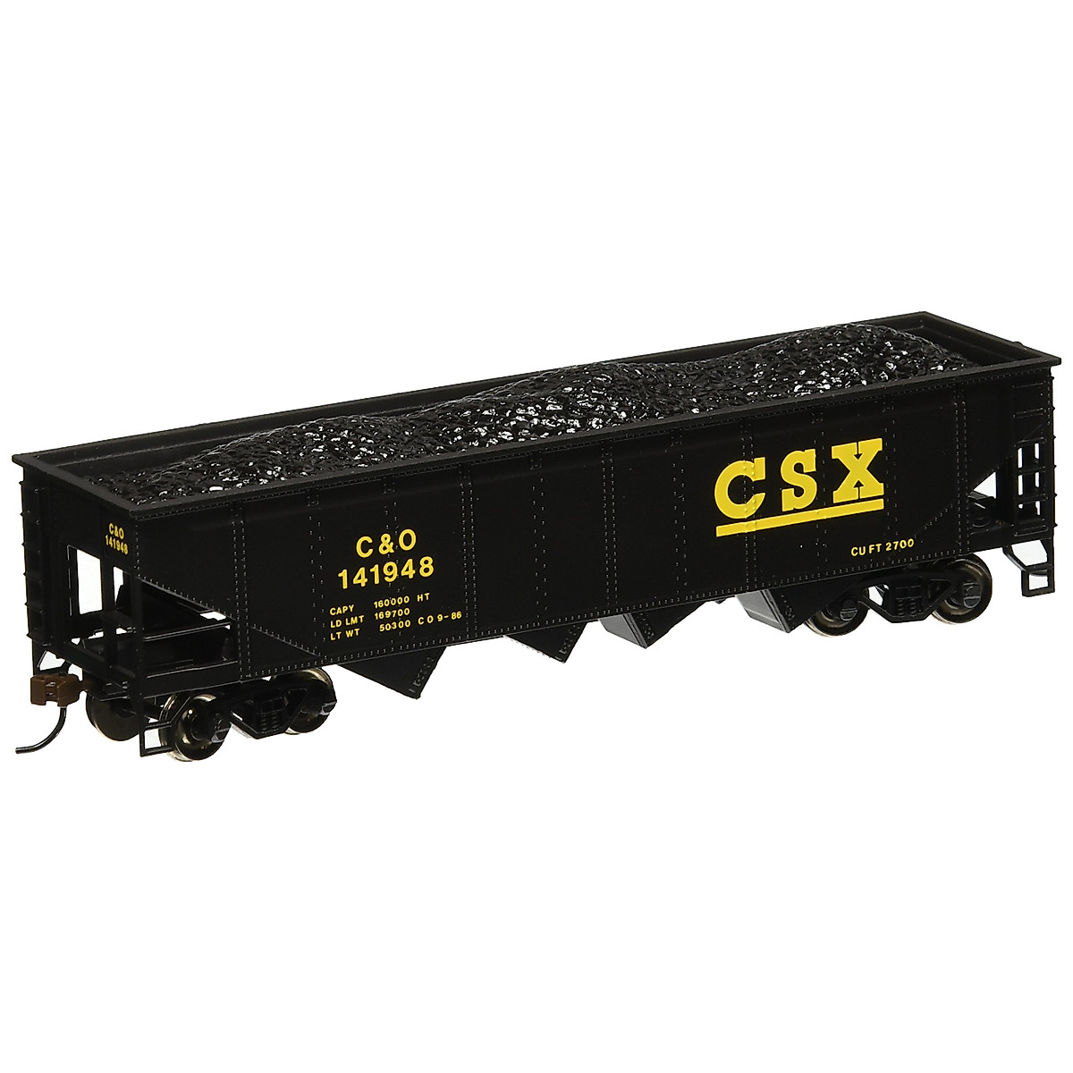 Bachmann Trains - 40' Quad Hopper Car - CSX - HO Scale, Grey, 8