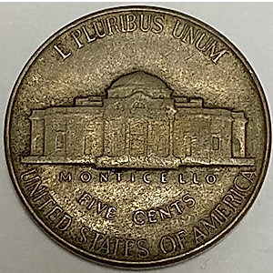 1950 P Jefferson Nickel Average Circulated Five-Cent Piece