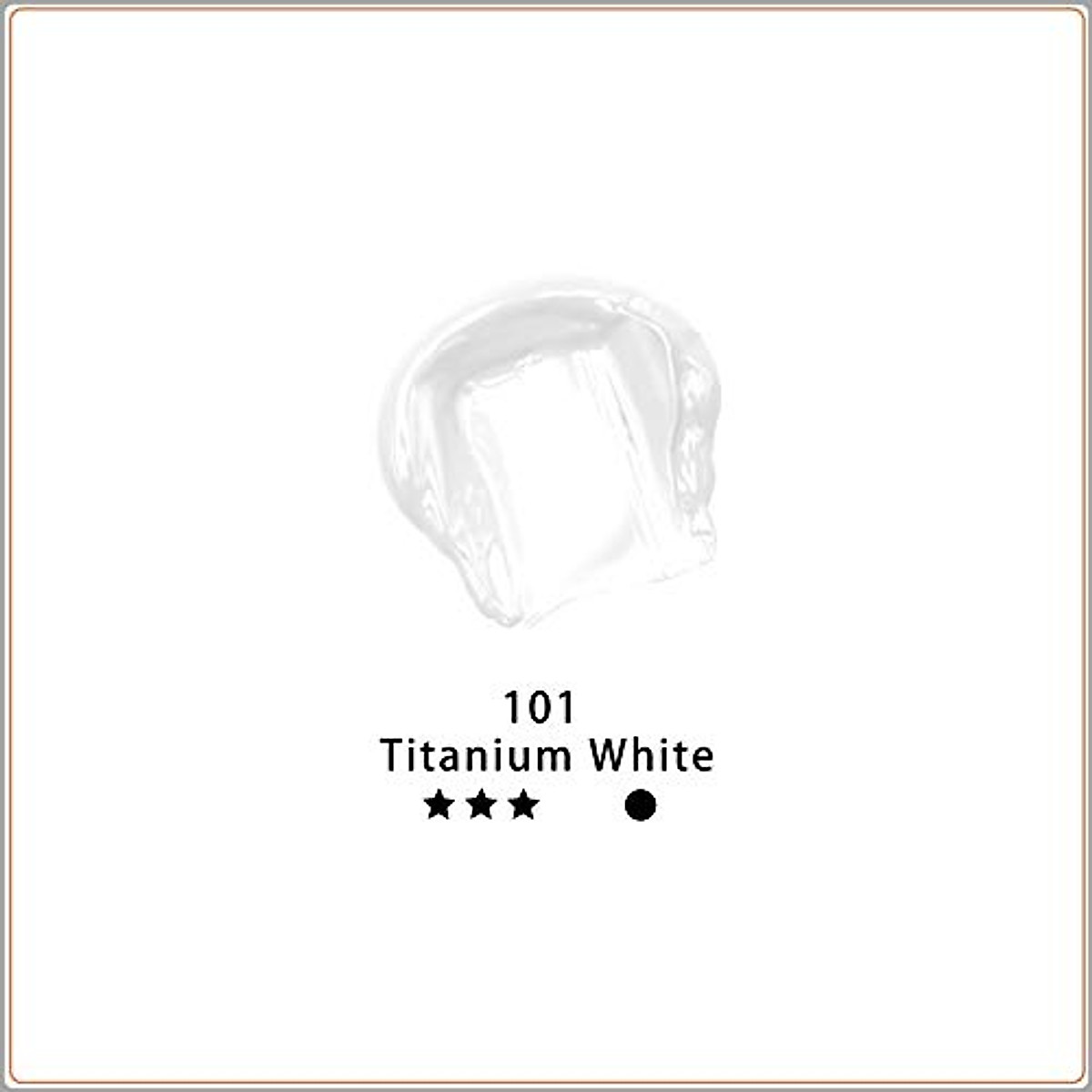 Artecho Professional Acrylic Paint, Titanium White ( 120ml / 4.05oz ) Tubes, Art Craft Paints for Canvas Painting, Rock, Stone, Wood, Fabric, Art Supplies for Professional Artists, Adults, Students, Kids