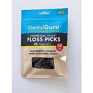 Charcoal Infused Floss Picks
