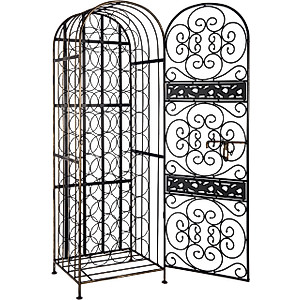 Wine Enthusiast Renaissance Wrought Iron Wine Jail