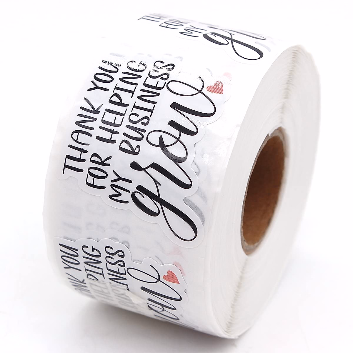 Rainbow Sticker,Thank You Sticker,Small Shop Sticker, Small Business, Handmade Sticker,Packaging Sticker (th grow pink love)