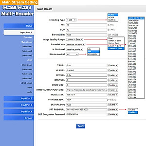 URayCoder 4K 4 Channels H.265 H.264 HDMI IP Video Streaming Encoder Live Broadcast RTMP RTMPS Encoder IPTV HDMI to RTSP RTMP RTMPS SRT UDP M3U8 HTTP HLS ONVIF Streamer