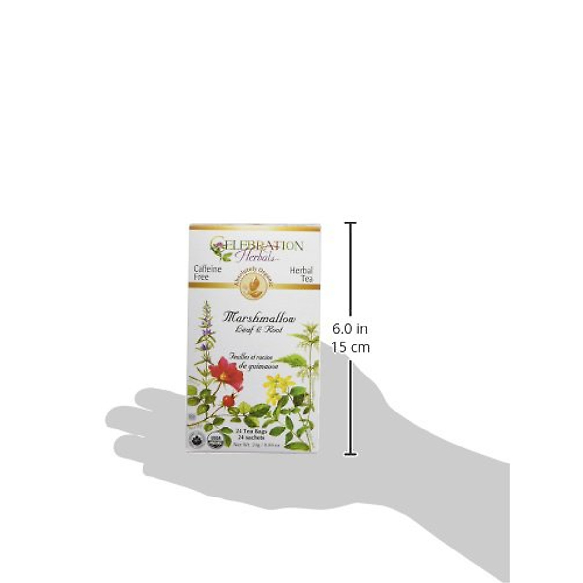 CELEBRATION HERBALS Marshmallow Leaf & Root Organic 24 Bag, 0.02 Pound