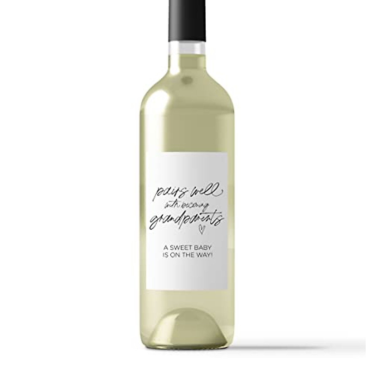 Grandparents Pregnancy Reveal Small Wine Labels, Set of 3, for Parents Mom and Dad, Announcements Gifts, Wine Bottle Stickers, Promoted to Grandparents, Im Pregnant