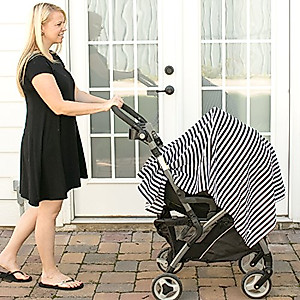 Muslin Baby Swaddle Blankets, 47x47 (3 Pack) Black, White, XO, Stripe, Cross