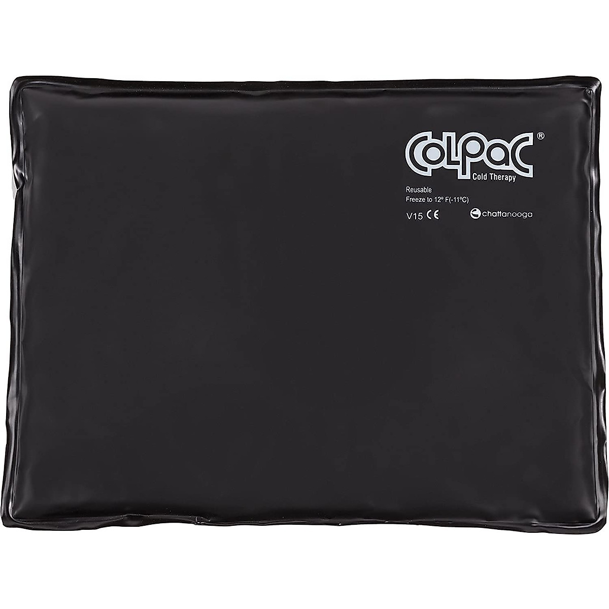 Chattanooga ColPac - Reusable Gel Ice Pack - Black Polyurethane - Standard - 10 in x 13.5 in - Cold Therapy - Knee, Arm, Elbow, Shoulder, Back - Aches, Swelling, Bruises, Sprains, Inflammation