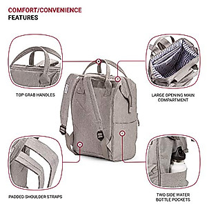SwissGear 3576 Laptop Backpack, Grey, 12-Inch