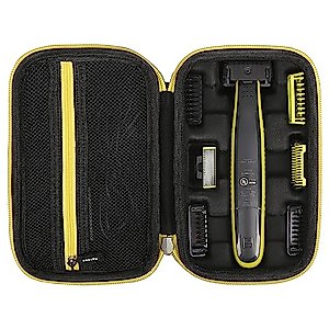 Aproca Hard Travel Storage Case Compatible with Philips Norelco OneBlade Face + Body Hybrid Electric Trimmer and Shaver QP2630/70 QP2630/72 (Black)
