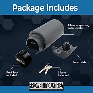 Proven Industries Model 2516-B Trailer Lock, Fits 2 5/16-Inch Bulldog or Ram Trailer Couplers, Made in The USA, (Black)