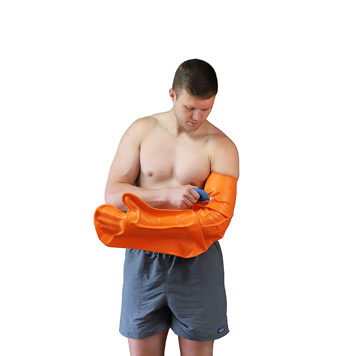 DryCorp Waterproof Full Arm Cast Cover, Medium, Blue