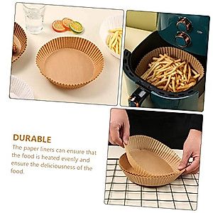 UPKOCH 100pcs Air Fryer Paper Baking Paper Liners Air Fryer Parchment Paper Liners Steamer Paper Nonstick Baking Sheets Baking Trays for Oven Disposable Paper Cups Air Fryer Paper Liner