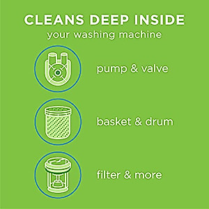 SAMSUNG - DA29-00020B-2P Samsung Electronics HAF-CIN Refrigerator Water Filter, 2 Pack, white, 2 & Affresh Washing Machine Cleaner, Cleans Front Load and Top Load Washers, Including HE, 6 Tablets