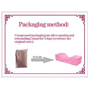 Pink Eyelash Extension Pillow, Eyelash Extension Tool for Beauty Salon, U Shape Neck Pillow with Comfortable Foam Velvet Pillowcase