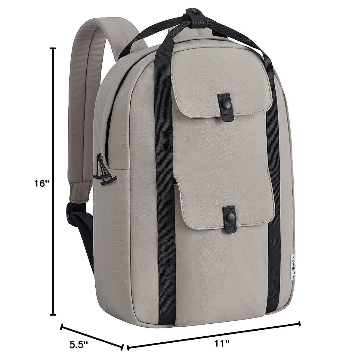 Travelon Origin-Anti-Theft-Daypack Backpack-SILVADUR Treated, Driftwood, One Size