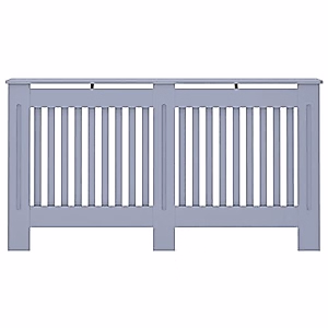 vidaXL Radiator Cover Anthracite 59.8"x7.5"x31.9" MDF