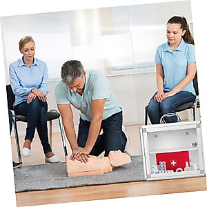 SOESFOUFU Box Portable Medicine Box Wall Mount Medicine Cabinet Portable Safe Box Travel Set Medication Storage Lockable Chest Medicals Box Locking Box Convenient Medicine Box Case