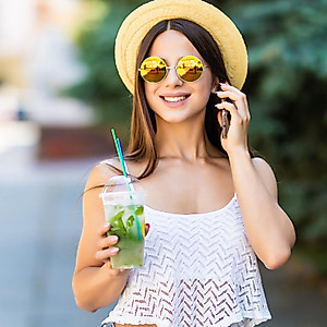 BOUBONI 28 Pairs Hippie Sunglasses 28 Colors Round Hippie Glasses 60s 70s Outfits Groovy Party Decorations Sunglasses for Women Men with Colored Glasses Cloth for Disco Party Favors