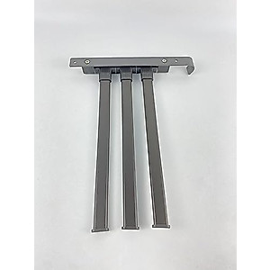 EToops Towel Racks, Swivel Towel Rack, Rustproof and Durable Space Saving Towel Hanger, Towel Bar Swing Out 180° Rotation, Wall Mounted/Glue Mounted Towel Rod with Hook for Bathroom, Kitchen