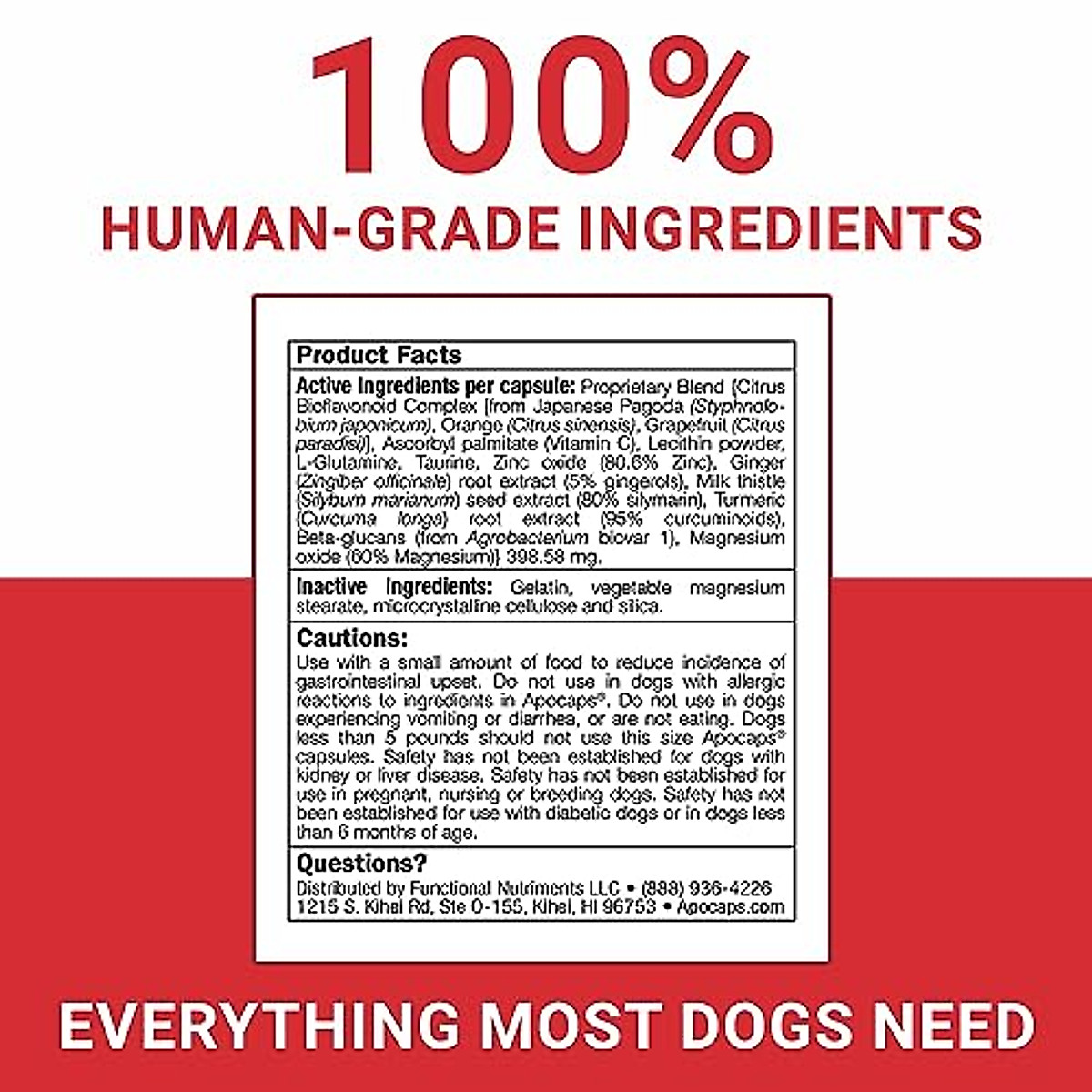 Apocaps CX Apoptogen for Dogs (Pack of 2 Boxes)- 90 Count Each