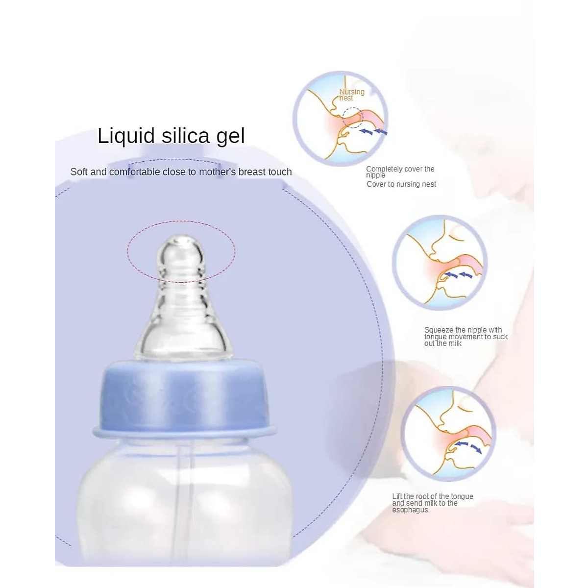 4 Pack Anti-Colic Options+ Baby Bottles, Narrow Pretty Baby, 5oz 145ml