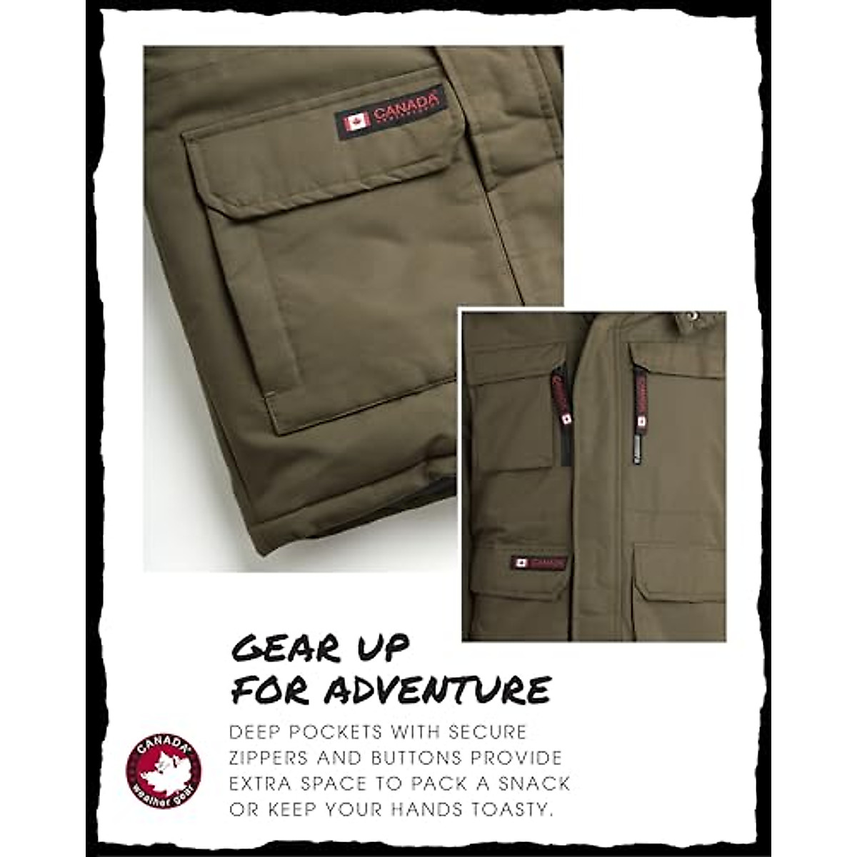 CANADA WEATHER GEAR Boys Winter Coat - Heavyweight Parka Ski Jacket (8-20)