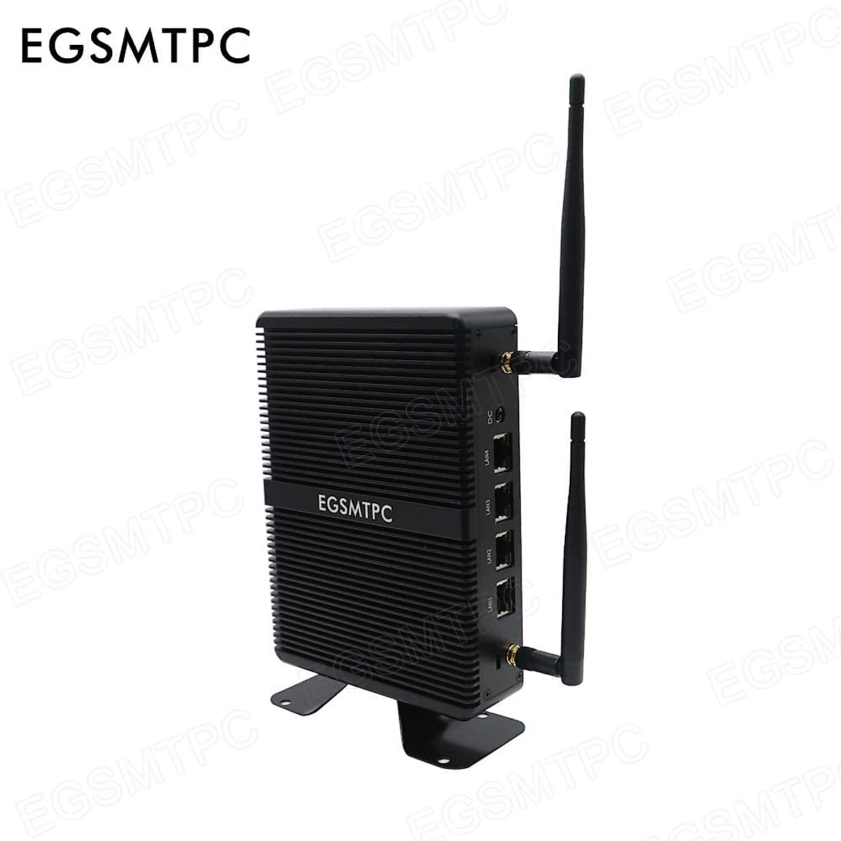 EGSMTPC Mini PC with 4GB RAM 32GB SSD WiFi, 4 GIGA LAN Port, VGA HDMI, 2 USB Port, Celeron J1900 Processor Quad core 2 GHz, Fanless Mini PC J1900