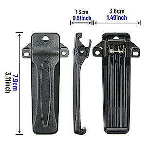 MINGYINIGE 4 Pack KBH-10 Belt Clip Compatible for Kenwood TK-270G TK-272G TK-2100 TK-2118 TK-3206 TK-3207 TK-280 TK-290 TK-2302 Radio