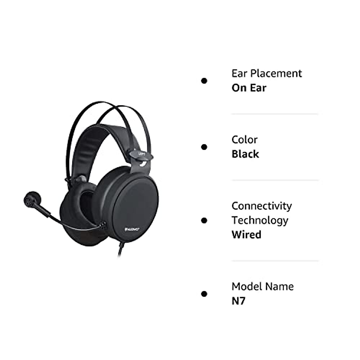 NUBWO Gaming headsets PS4 N7 Stereo Xbox one Headset Wired PC Gaming Headphones with Noise Canceling Mic , Over Ear Gaming Headphones for PC/MAC/PS4/PS5/Switch/Xbox one (Adapter Not Included)