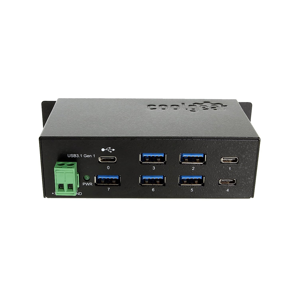 7 Port USB 3.2 Gen 1 Type-C Hub w/ESD Surge Protection & USB-C Upstream