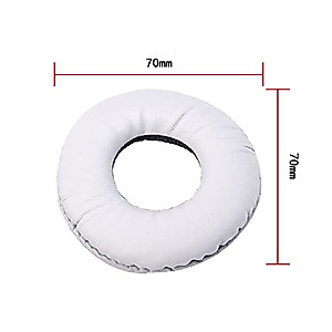 WH-CH510 Ear Pads Noise Isolation Memory Foam, Headphone Covers, Ear Pads Compatible with Sony WH-CH510/WH-CH500 Wireless Over Ear Headphones(White,Elastin)