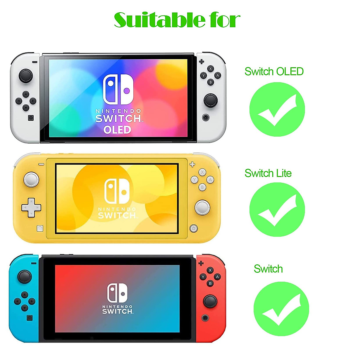 FYY for Nintendo Switch/Switch OLED Carrying Case, Portable Travel Carrying Pouch Ultra Slim Felt Bag with 5 Game Cartridges Holders for Nintendo Switch 2017/Switch OLED 2021 Grey