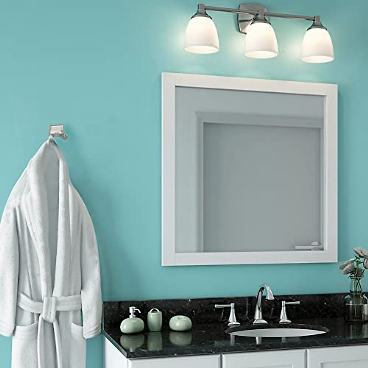 Design House Millbridge Double Robe Hook, Satin Nickel #539197