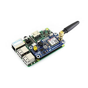 Waveshare GSM/GPRS/GNSS/Bluetooth HAT for Raspberry Pi 2B/3B/3B+/Zero/Zero W Based on SIM868 Support SMS Data Transfer ect.