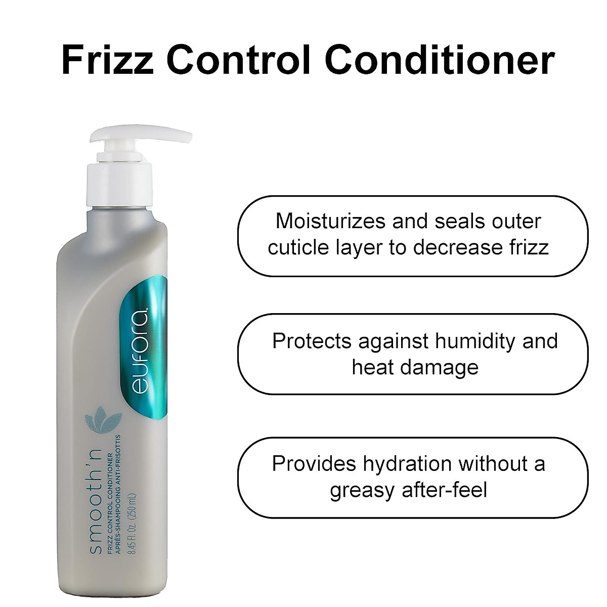 Eufora Smooth'n Frizz Control Conditioner 8.45 oz