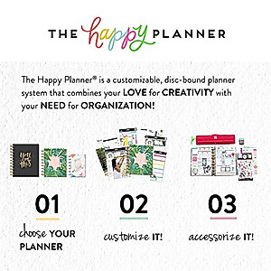 me & my BIG ideas Line It Up Check It Off Stencil - The Happy Planner Scrapbooking Supplies - Snap On to Discs for Portability - Add Lines or Checklists with Boxes and Circles - Fits Classic Size