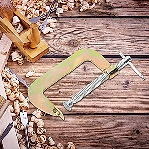 G Clamp Heavy Duty C Clamp Precise Cast Iron Welding Fixture for Carpenter with 3Pcs C Clamps (4 inch)