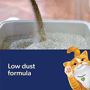 Fresh Step Clean Paws Cat Litter With Febreze Freshness With Febreze Gain Scent, Low-Tracking Clumping Litter With Guaranteed Odor Control, 22.5 lb. Box