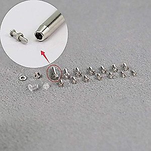 bayite Eyeglass Repair Kit Sunglass Glasses Repair Kit with Screws Assorted Tweezers Screwdriver Nuts Stainless Steel Screws Tool for Watch 1000Pcs