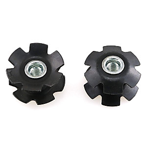 E-outstanding Star Nut 2PCS Bike Cycling Bicycle Metal Headset Star Nut Accessories for Forks 1-1/8 Inch