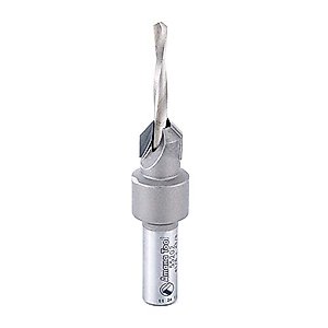 Amana Tool - 55202 Carbide Tipped 82° Countersink #6 Screw 3/8 Dia x 1/8 Drill Dia x